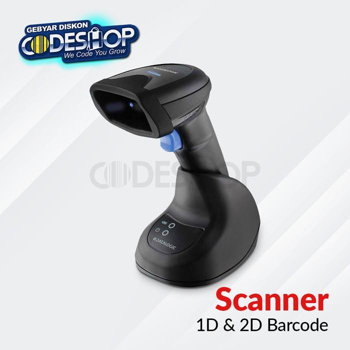 Jual Datalogic QBT2500 Barcode Scanner 1D 2D Imager Wireless USB Cradle ...