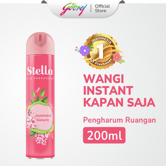 Promo Stella Aerosol Parfum'ist Japanese Sakura Pengharum Ruangan 200ml - - Godrej Indonesia ...