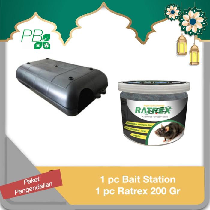 Promo Paket Pembasmi Koloni Tikus - Ratrex 200 Gr + Kotak Umpan - Tanpa ...