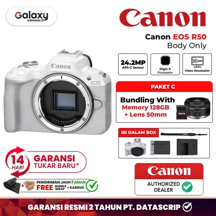 Promo Canon EOS R50 Body Only Kamera Mirrorless Canon Garansi Resmi ...