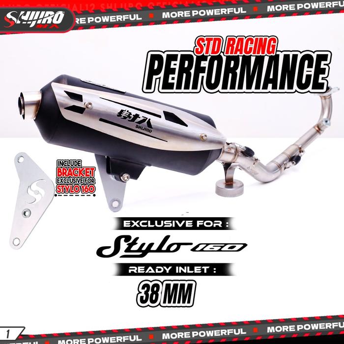Jual Knalpot Standar Racing Shijiro Tipe Performance Honda Stylo 160 38 ...
