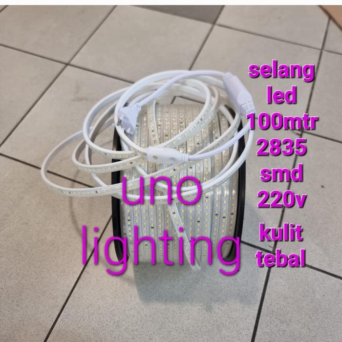 Jual selang led ungu 100meter 2835 / strip ceiling plafon 100m purple ...