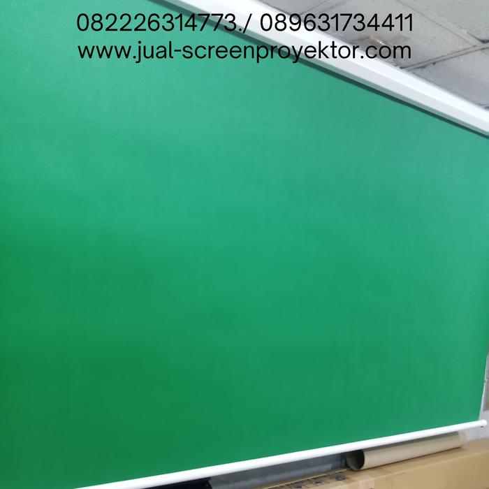 Promo layar green screen otomatis/green screen motorized 400cm x 250cm ...