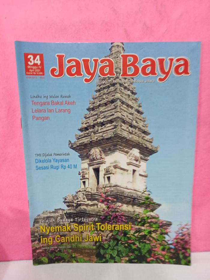 Jual MAJALAH JAYA BAYA : NYEMAK SPIRIT TOLERANSI ING CANDHI JAWI - Kota ...