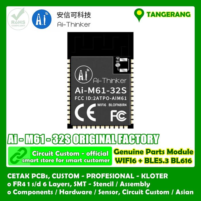 Jual Ai Thinker Modul WiFi Bluetoot Ai M62 32 S / Ai M62 32S / Ai-M62-32S BLIFN4 Base On Chipset ...