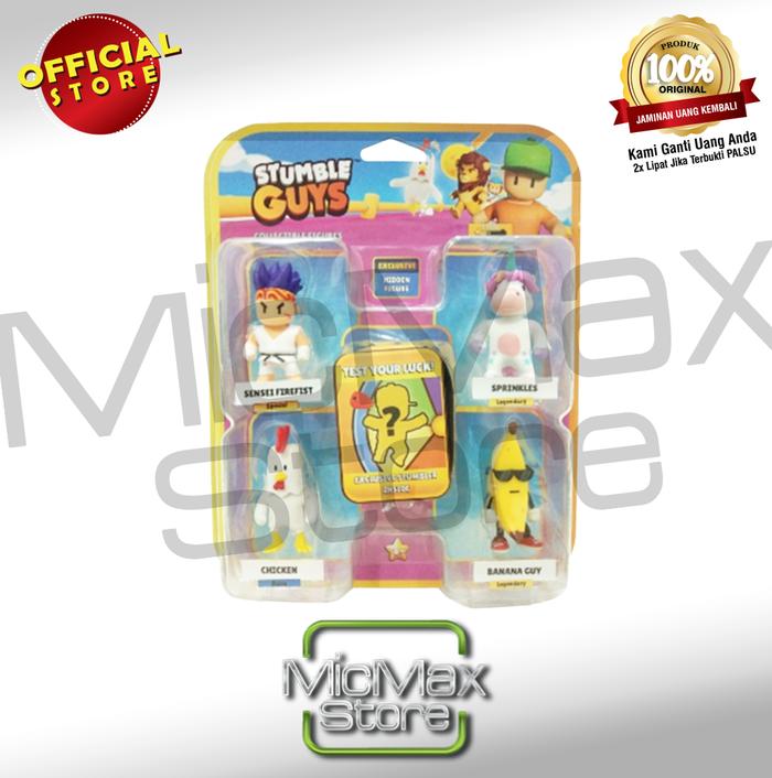 Jual STUMBLE GUYS Collectible Figures 5 Pack Blister (1 RARE) SG2040 ...