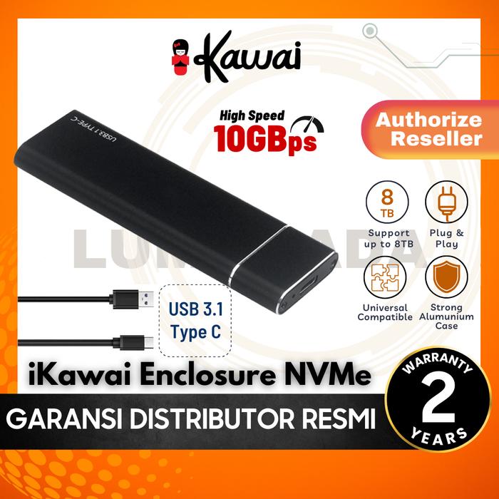 Promo iKawai SSD Enclosure M2 NVMe Internal Casing SSD USB 3.1 Type C ...