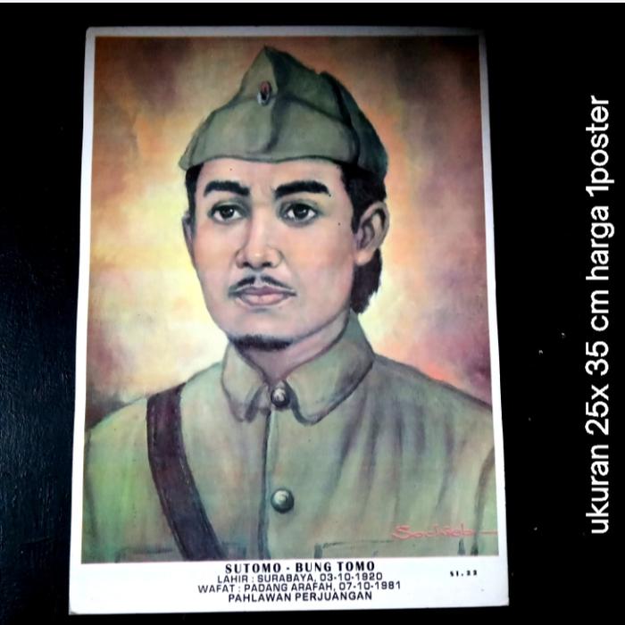 Jual poster pahlawan perjuangan sutomo bung tomo - Kota Bekasi - GMSFZ ...