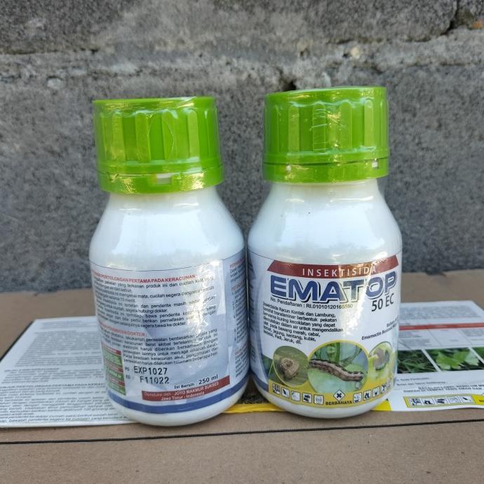 Jual Ematop 50 Ec 250 ml Insektisida Obat Hama Tanaman ulat daun dan ...