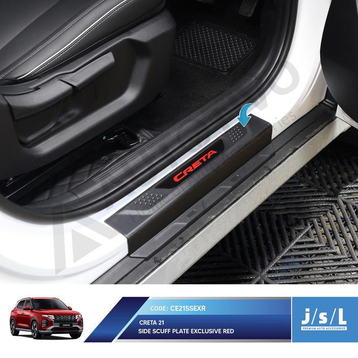 Promo Hyundai Creta Side Scuff Plate Exclusive Red JSL Sillplate ...