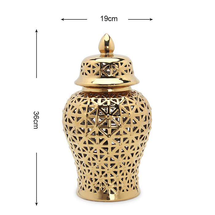 Jual Pajangan Meja Guci Minimalis / Tara Holo Temple Jar Vase EB Home ...