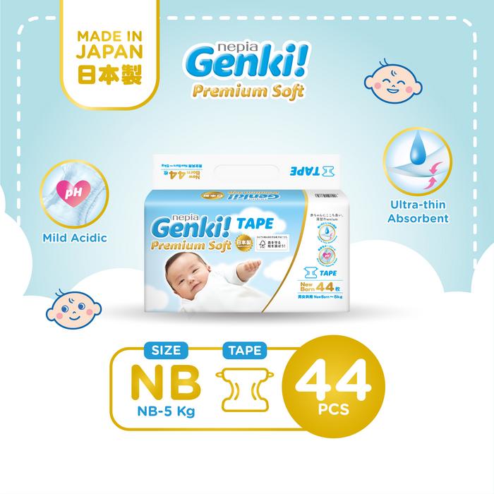 Promo Nepia Genki Popok Bayi Tape/Perekat Bayi Diapers Premium Soft NB44 - Jakarta Utara - Nepia ...