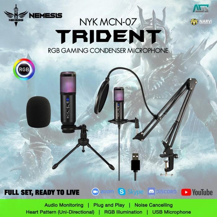 Jual Nyk Nemesis Mcn-07 Trident Condenser - Gaming Microphone Non Cod ...