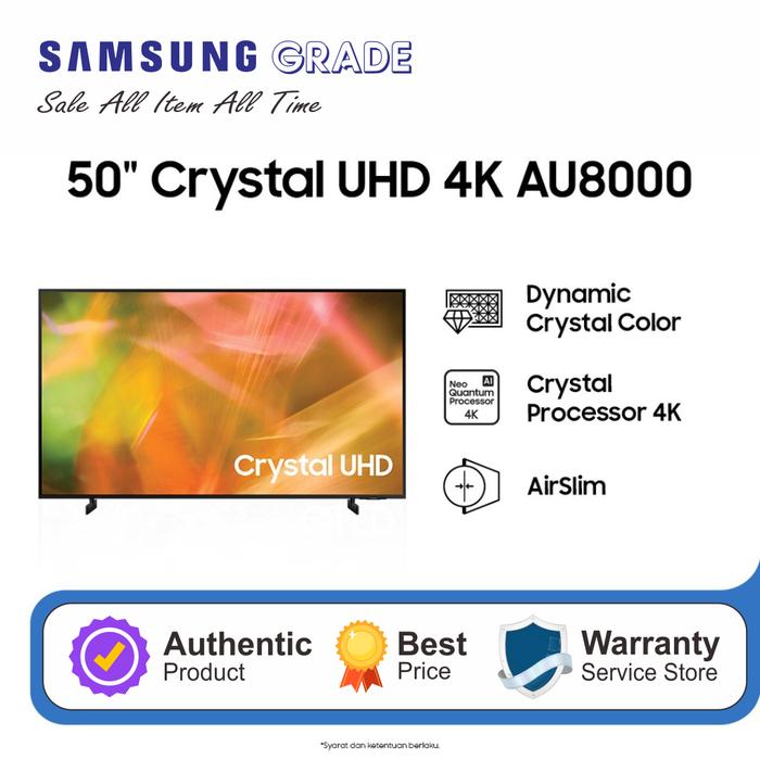 Jual SAMSUNG 50" AU8000 Crystal UHD 4K Smart TV (2021) UA50AU8000 - Kota Semarang - Samsung ...
