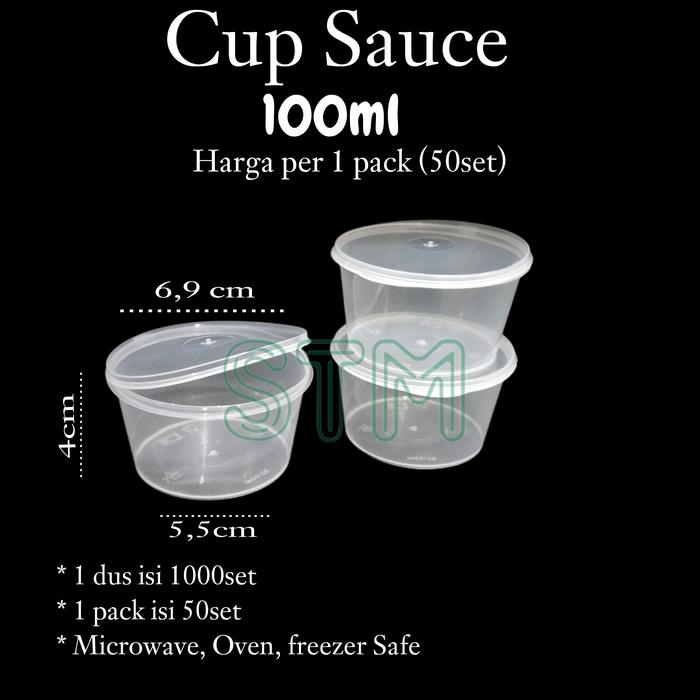 Jual Saos Cup/Sauce Cup/Thinwall Cup Saus Sambel 25ml/35ml/50/60ml ...
