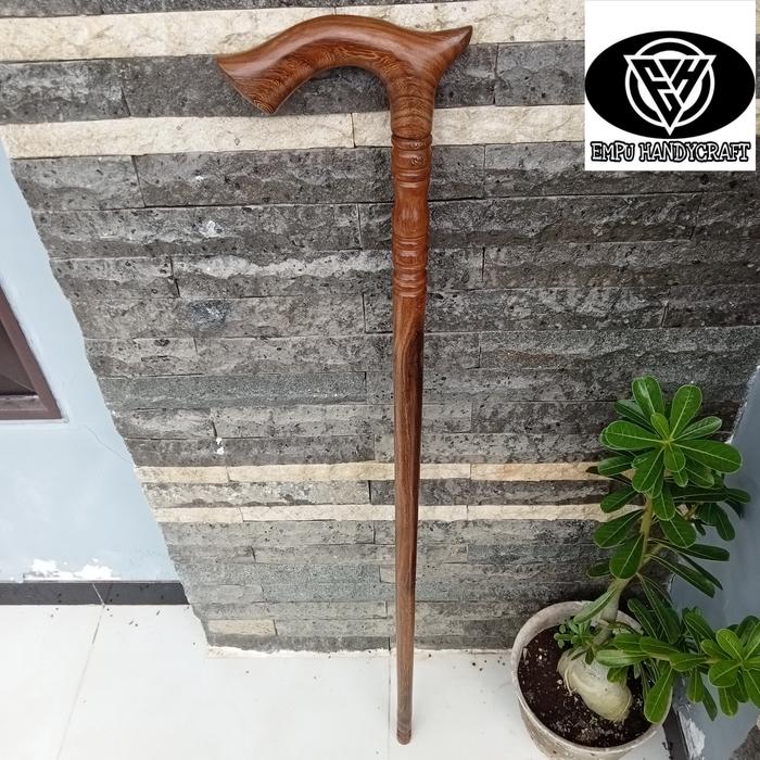Jual Tongkat jalan kayu kelor Jawa model cula premium profil bubut - Kab. Jember - EMPU ...