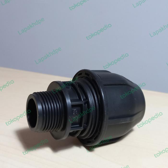 Jual Male Thread Adaptor (MTA) HDPE Compression (SDL) dia. 2 inch (63mm ...