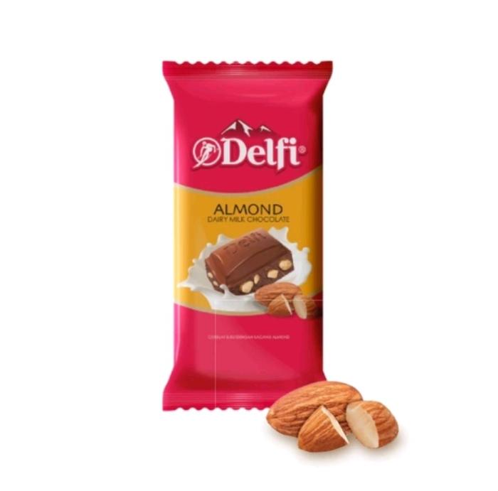 Jual Coklat Delfi Almond Cashew Mede Fruit & Nut Dairy Milk Chocolate ...