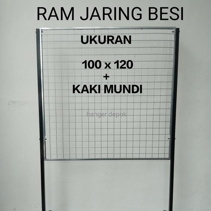 Jual RAM JARING BESI CROME TEBAL UKURAN 100 X 120 + KAKI MUNDO - Kota ...