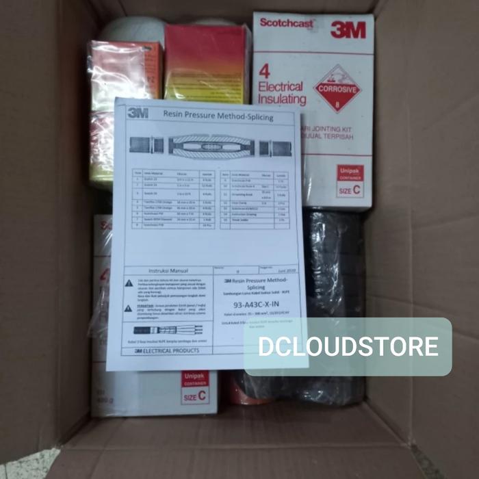 Jual Resin Jointing Kit 3M 240-400mm 93 A43C X IN Kabel Tape Scotchcast ...