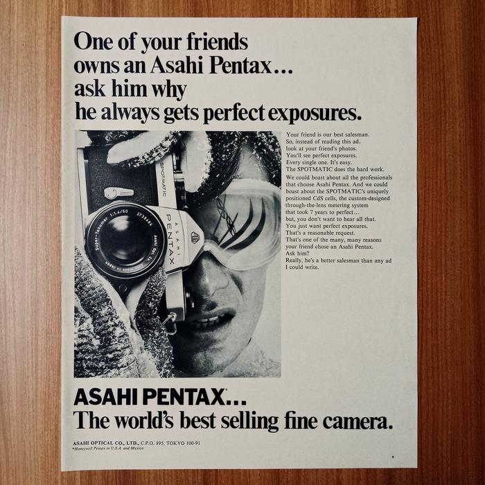 Jual Iklan 60s Uk Besar ASAHI PENTAX Spotmatic - Vintage Camera Wall ...