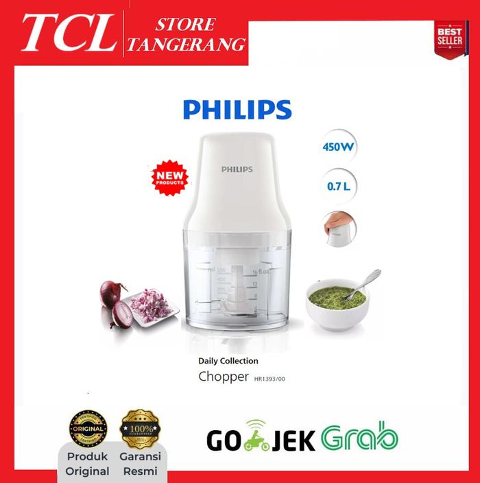 Jual PHILIPS HR1393/00 Chopper Electric 700mL HR1393 HR 1393 Garansi ...