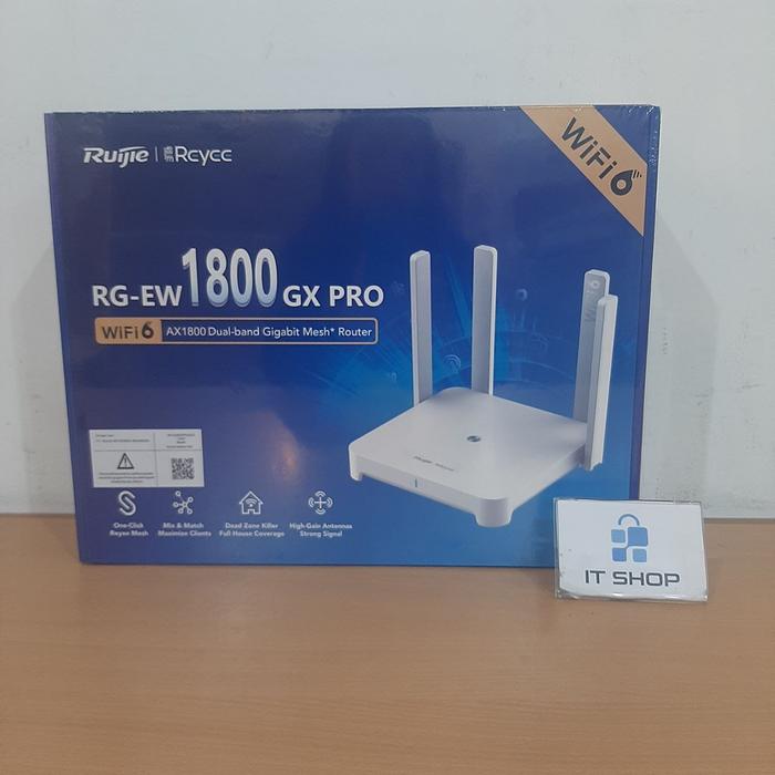 Jual Ruijie Router Mesh Gigabit Rg-ew1800gx Pro Dual-band Wi-fi 6 Di ...