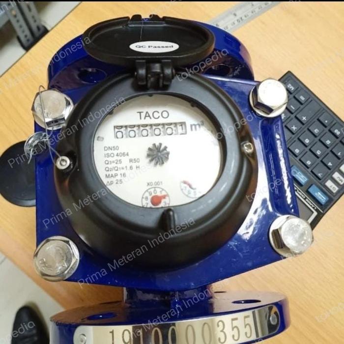 Jual Water Meter Taco 2 inch dn 50 mm/Meteran Air Bersih + Kalibrasi ...