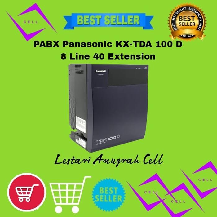 Jual PABX Panasonic KX-TDA 100 DBP dengan kapasitas 8 Line 40 Extension ...