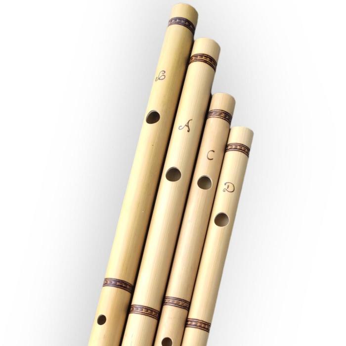 Jual alat musik Suling bambu tradisional dangdut 1 set nada a c d g ...