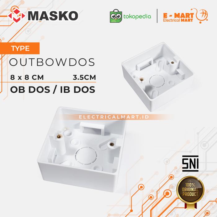Jual Masko Outbowdos / Inbowdos Putih Untuk Saklar/Stopkontak IB dos OB ...