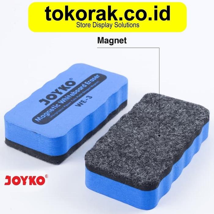 Jual PENGHAPUS PAPAN TULIS PUTIH JOYKO WE-3 WHITEBOARD ERASER MAGNET ...