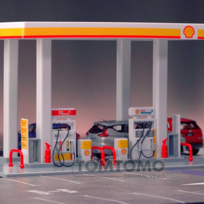 Jual Shell V-Power Recharge Diorama Diecast Gas Station Pom Bensin ...
