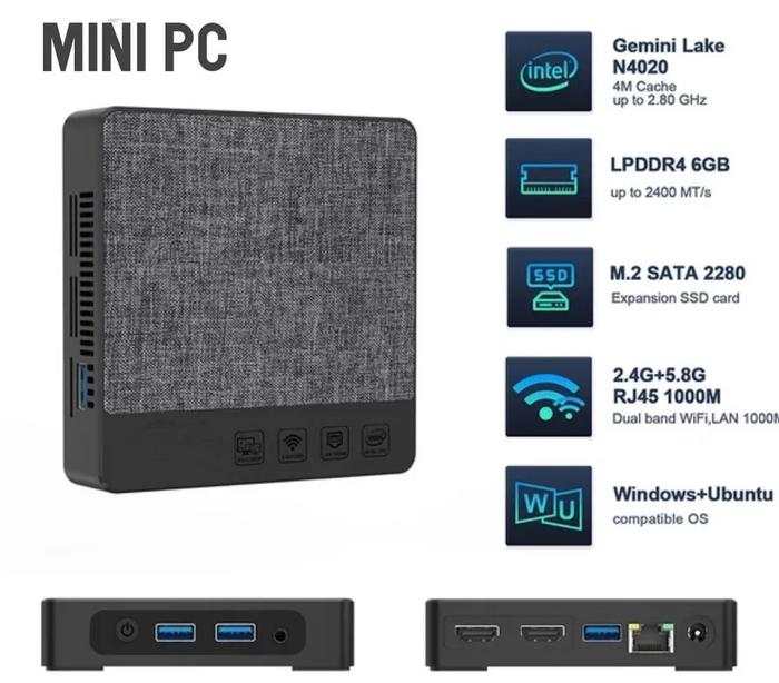Jual Komputer Mini PC CPU Portable Windows 11 Pro Intel 64GB RAM 6GB ...