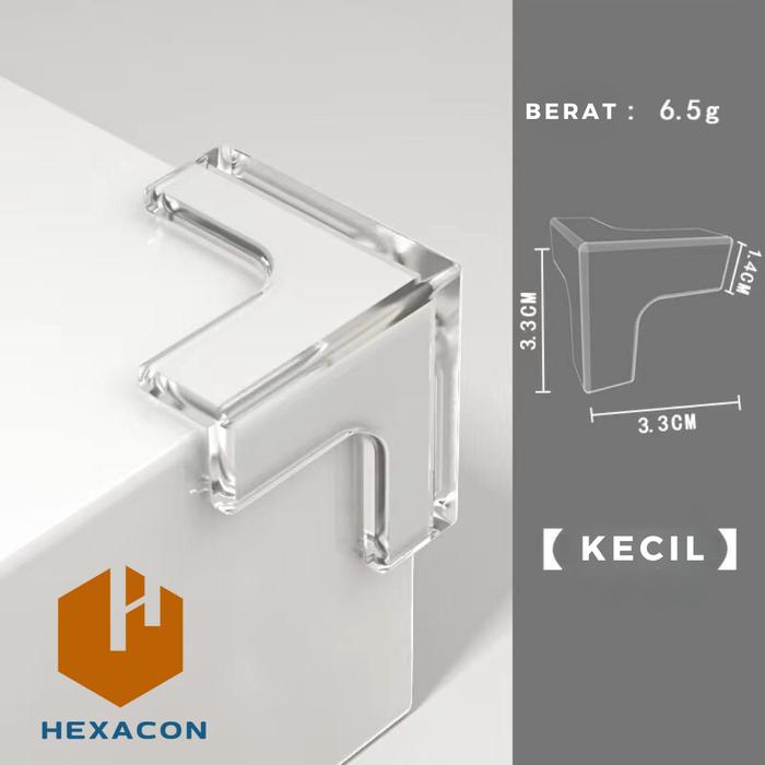 Jual Karet Siku Bening Pelindung / Pengaman Sudut Meja 3M - T (Kecil) - Jakarta Barat - HEXACON ...