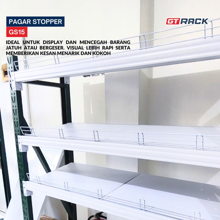 Promo PAGAR STOPPER BESI RAK GT RACK GS15 TOKO DISPLAY MINIMARKET ...