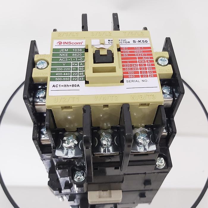 Jual MAGNETIC CONTACTOR SK-50 220V 380V / AC KONTAKTOR SK 50 220VAC 380 ...