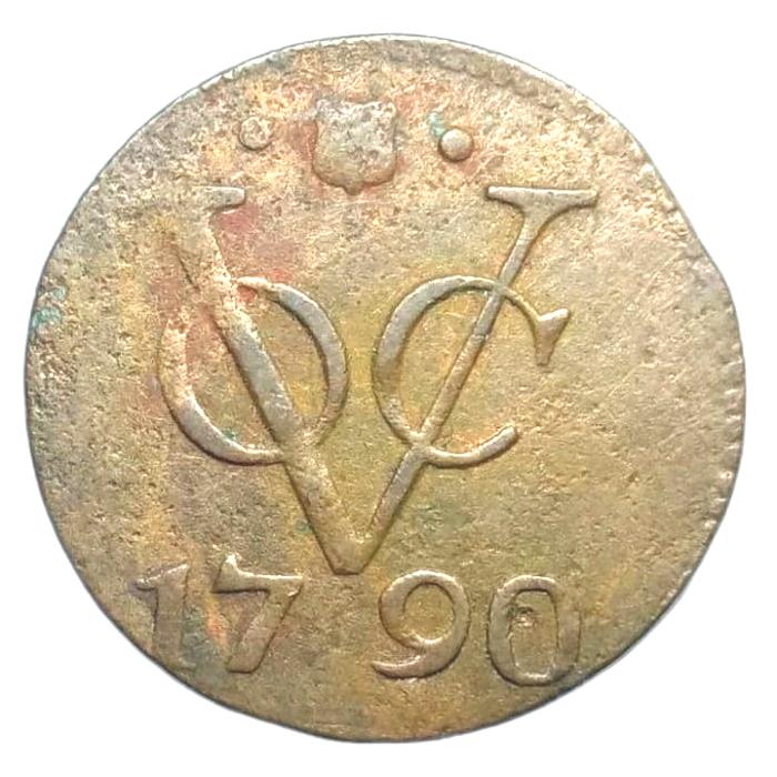 Jual Koleksi Uang Koin Kuno Voc 1 Duit Utrecht Tahun 1790 Dot Shield ...