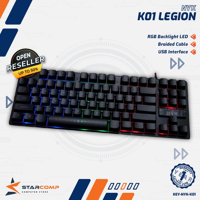 Jual Keyboard Gaming NYK TKL K-01 K01 - Kota Surakarta - StarComp Semarang | Tokopedia