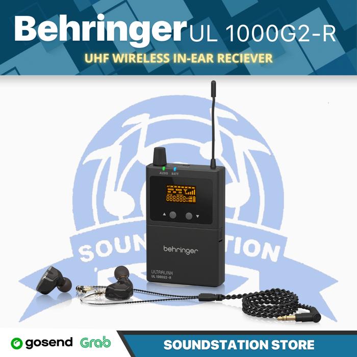 Promo Behringer UL 1000G2-R UHF Wireless In Ear Monitor Receiver Cicil ...