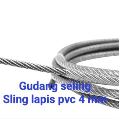 Jual kawat sling baja lapis pvc 4mm / kawat seling baja lapis pvc 4mm - Jakarta Barat - Gudang ...