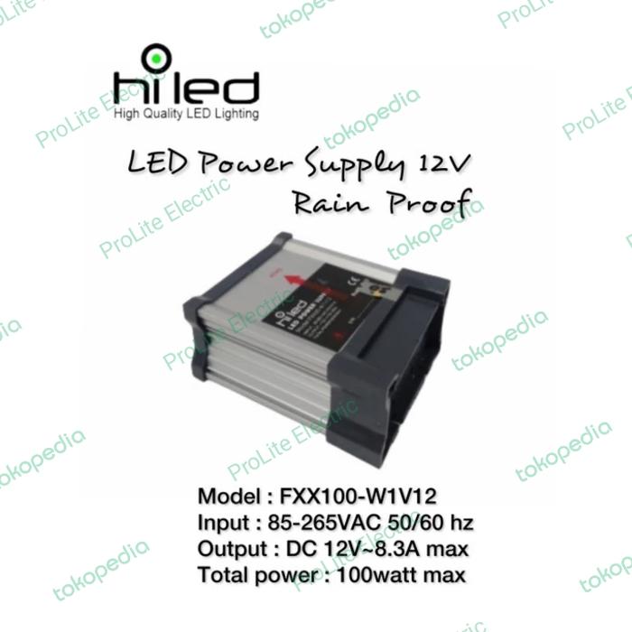 Jual HILED Power Supply Adaptor 12V 8.3A Outdoor - Jakarta Pusat ...