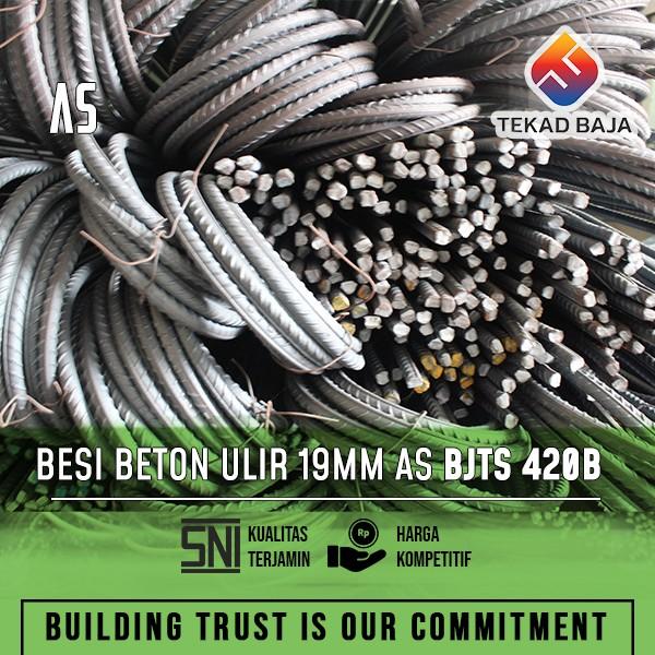 Jual Besi Beton Ulir 19 MM BJTS 420B Merk AS FULL SNI (BERSERTIFIKAT ...
