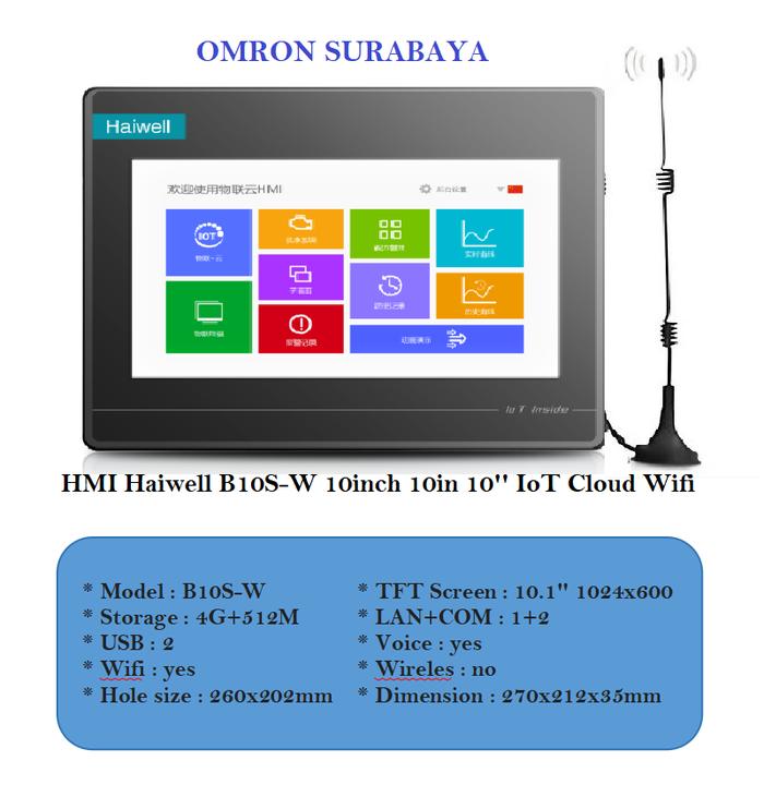 Jual HMI Haiwell B10S-W 10inch 10in 10'' IoT Cloud Wifi ORIGINAL - Kota Surabaya - Omron ...