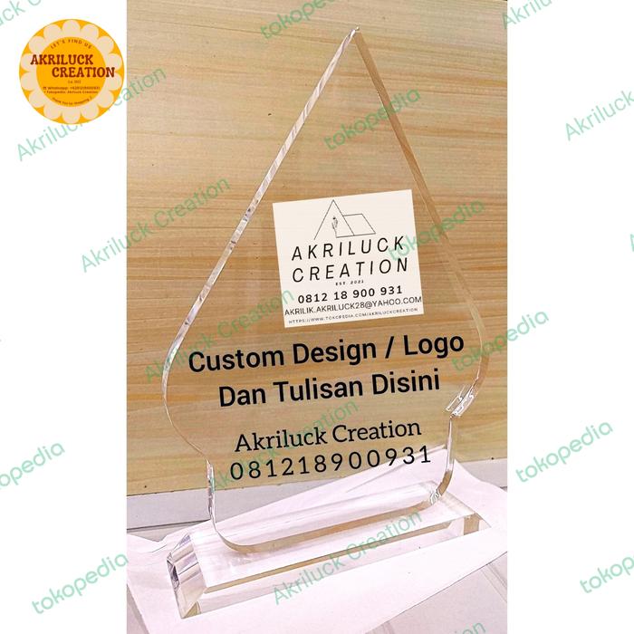 Jual Plakat Akrilik Model Bevel 1cm/ 10mm Diamond Ready Stock + Print ...