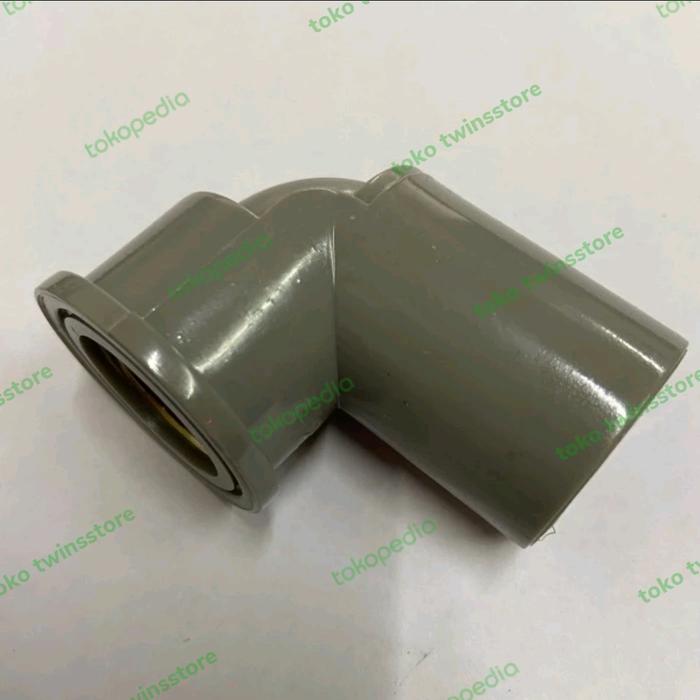 Jual Elbow/knie/knee drat dalem kuningan 1/2" inch pvc merek SOVA ...