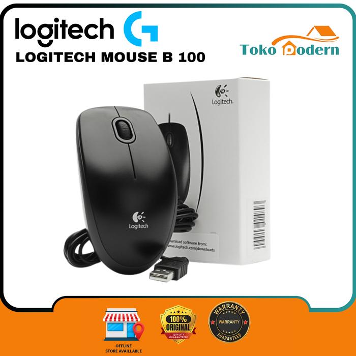 Jual Mouse Logitech B100 Original Logitech Mouse Kabel B-100 - Jakarta ...