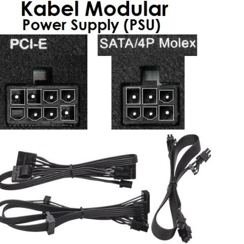 Jual Kabel Modular Psu Atx Power Pcie Vga Modular Sata Molex Panjang ...