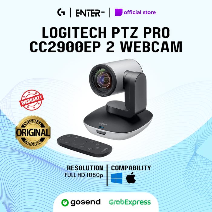 Jual Logitech ptz pro CC2900ep 2 webcam video conference camera 1080p ...