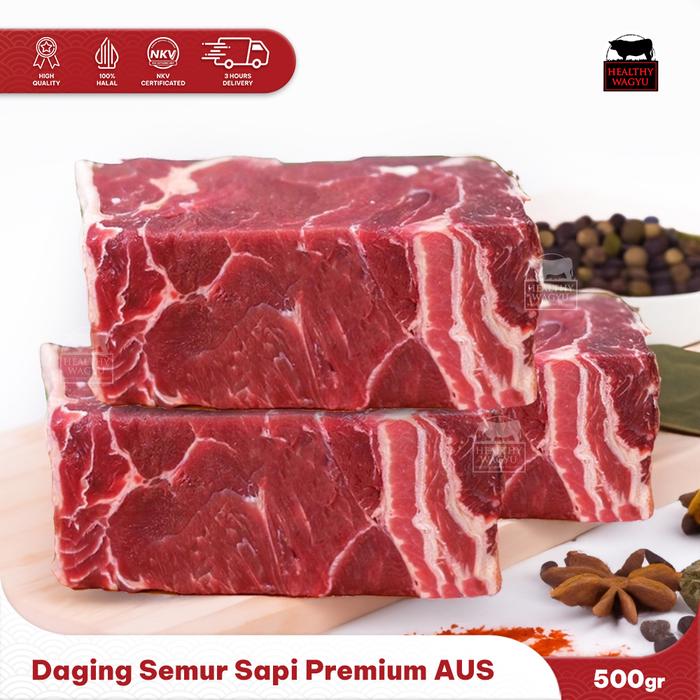 Promo Daging Semur Soto Rawon Sop Sapi Australia 500gr Healthy Wagyu ...